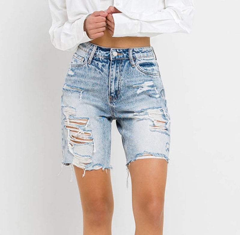 Way Out Here Super High Rise Shorts | Prickly N Sweet Cactus Boutique, LLC