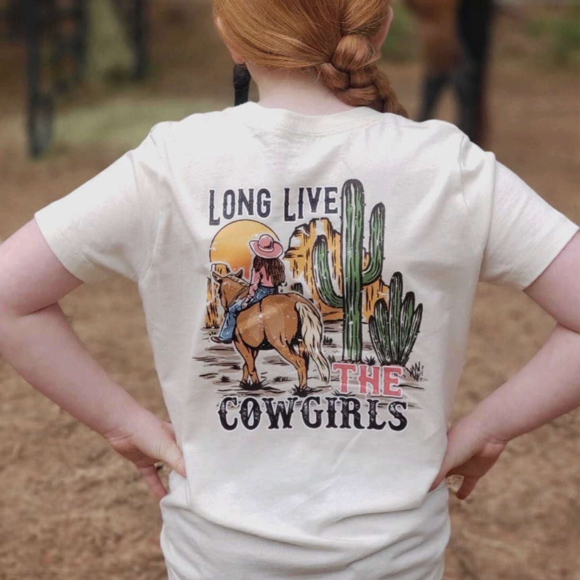 Long Live The Cowgirls Youth Graphic Tee | Prickly N Sweet Cactus Boutique, LLC